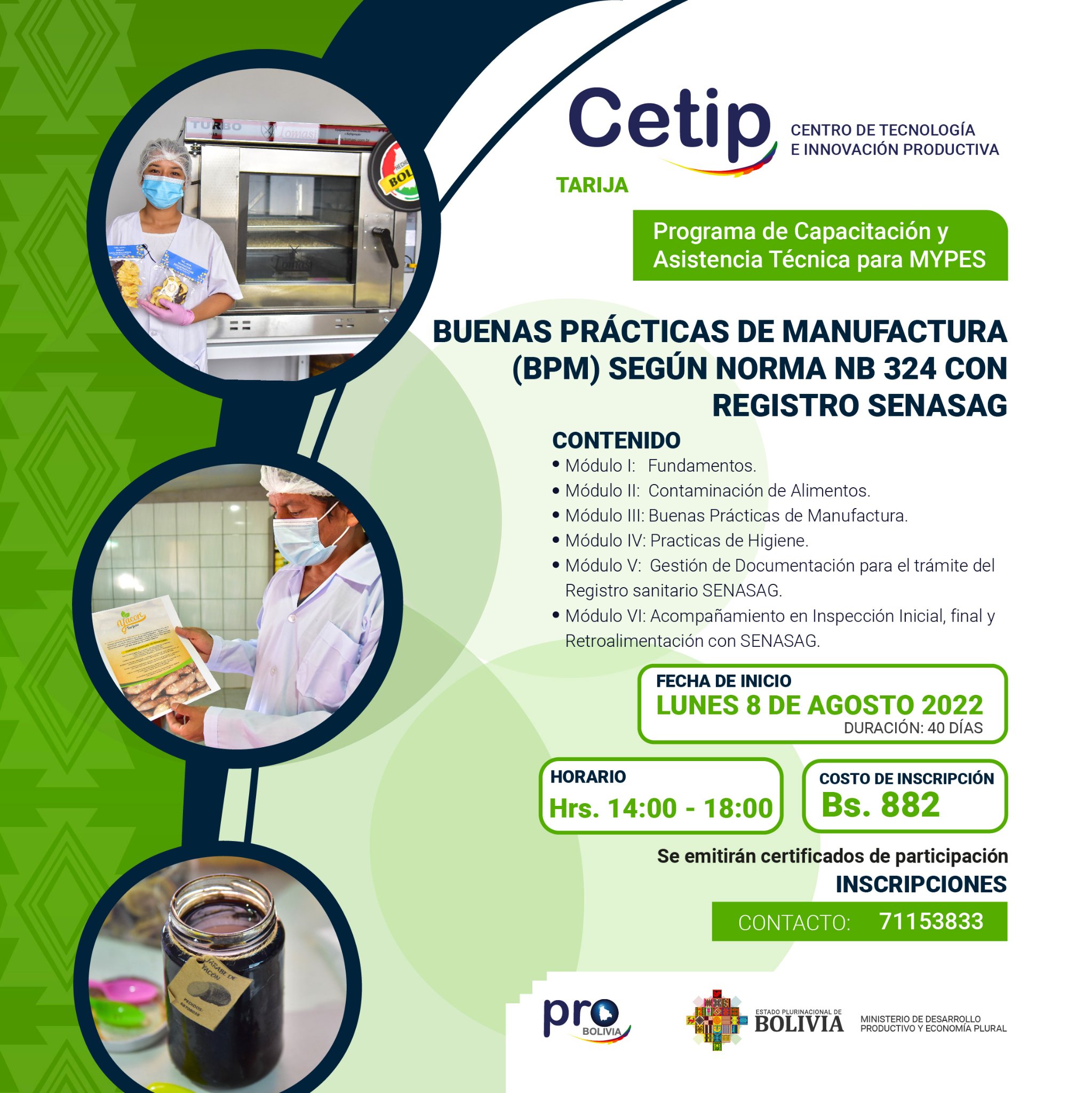 BUENAS PRÁCTICAS DE MANUFACTURA (BPM) SEGÚN NORMA NB 324 CON REGISTRO ...